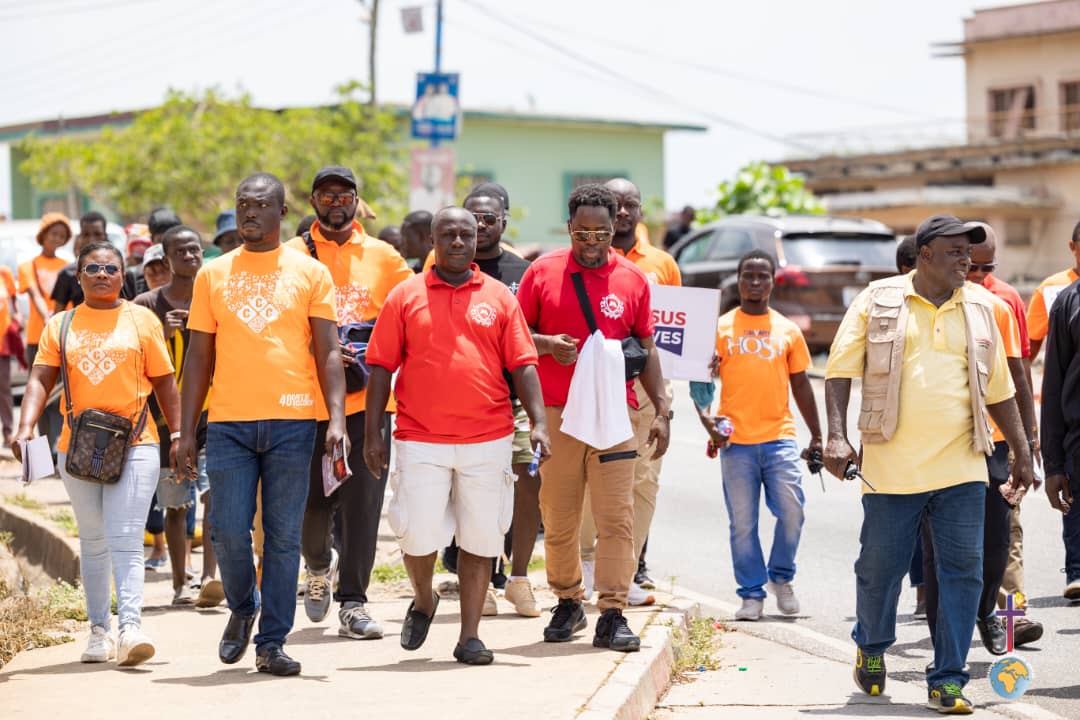 CCC Members Take Over Kumasi Streets With 40th Anniversary Evangelism Float – Raw Gist